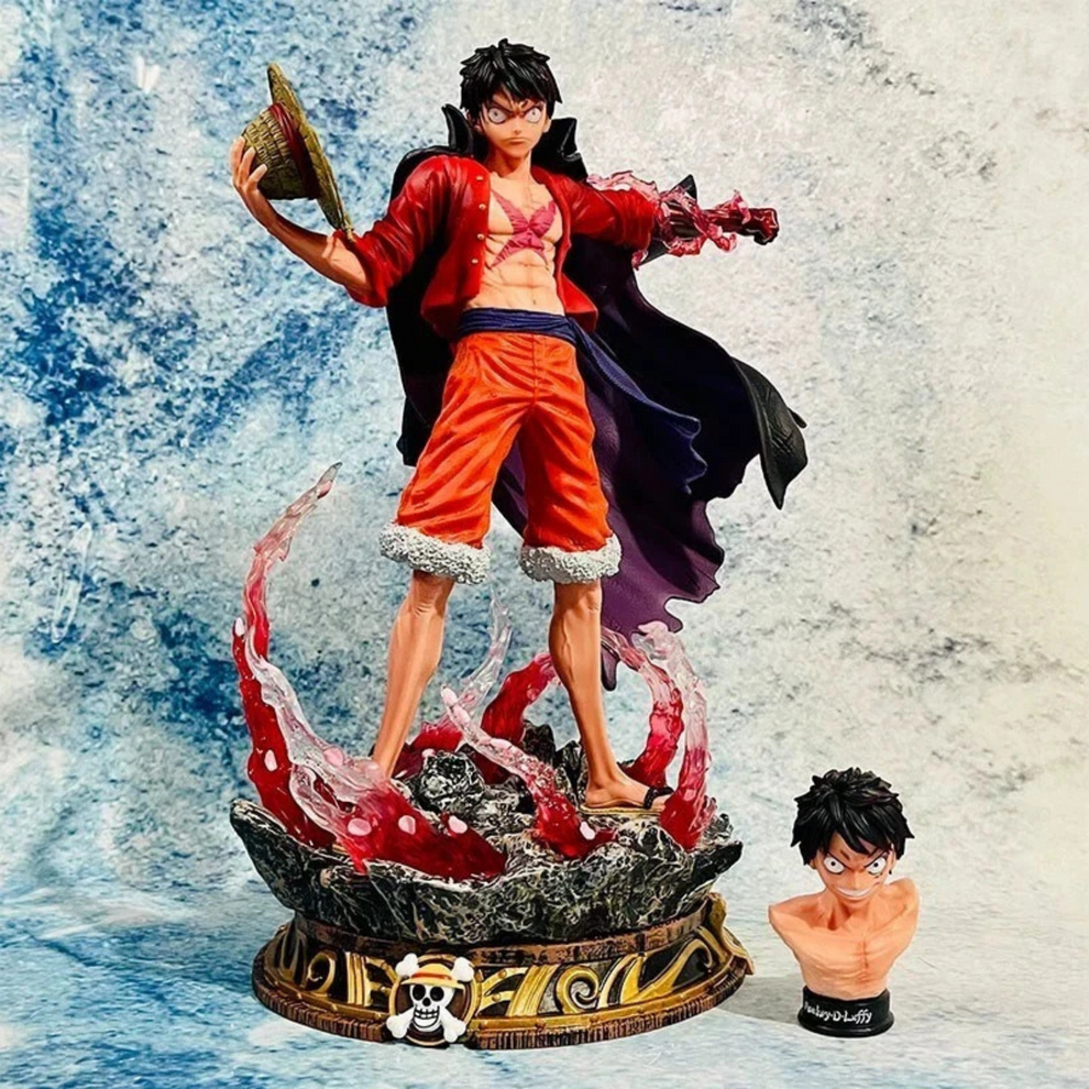 Conqueror's Haki Monkey D. Luffy Double Headed Figure – 37cm Anime ...