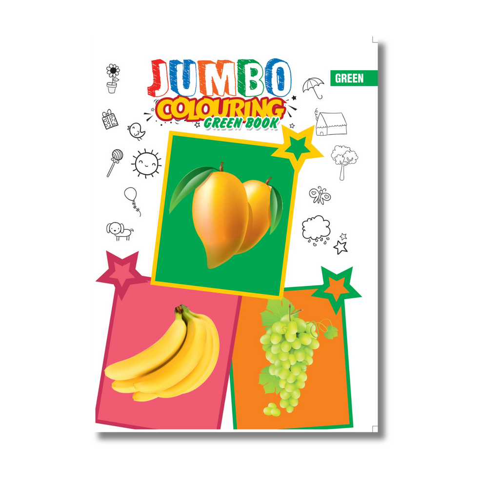 Jumbo Coloring Book - Green (Paperback) - Gyaanstore