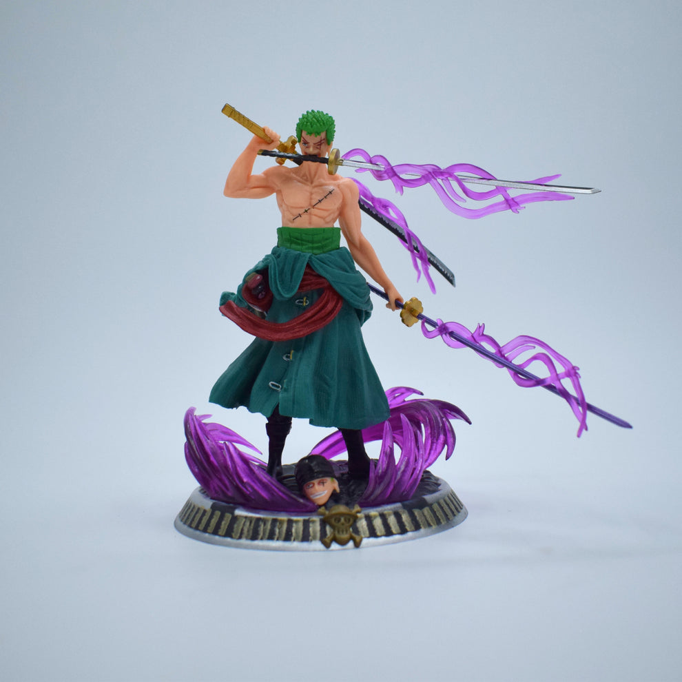 Roronoa Zoro Double Head Action Figure – 24 cm | One Piece Collectible ...