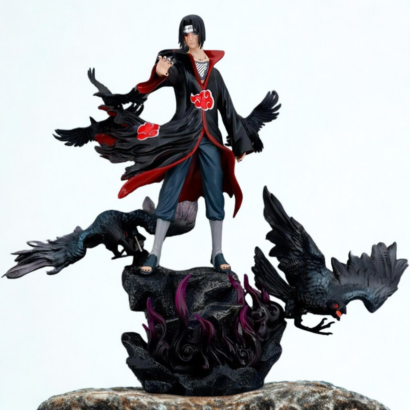 Uchiha Itachi Akatsuki Amaterasu Head Statue 38CM - Gyaanstore