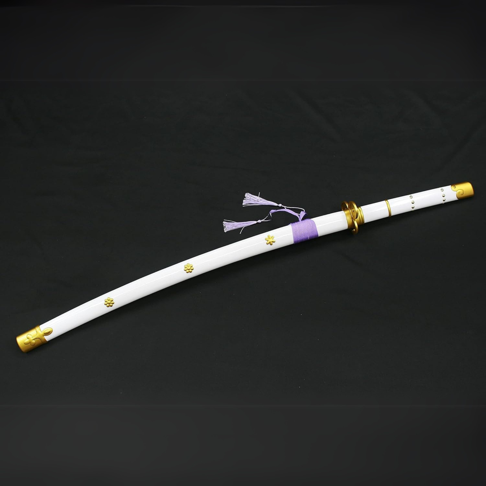 Roronoa Zoro Yama Enma White Wooden Katana – One Piece Cosplay Sword 40 ...
