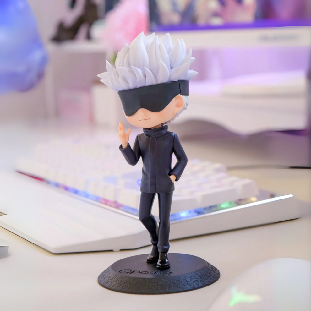 Jujutsu Kaisen Satoru Gojo Q-Posket Figure – 15cm Collectible | Gyaanstore