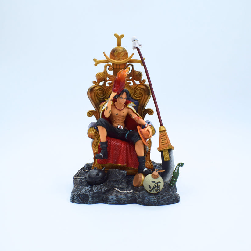 One Piece Ace Figure 30cm – Portgas D. Ace Throne Edition Collectible ...