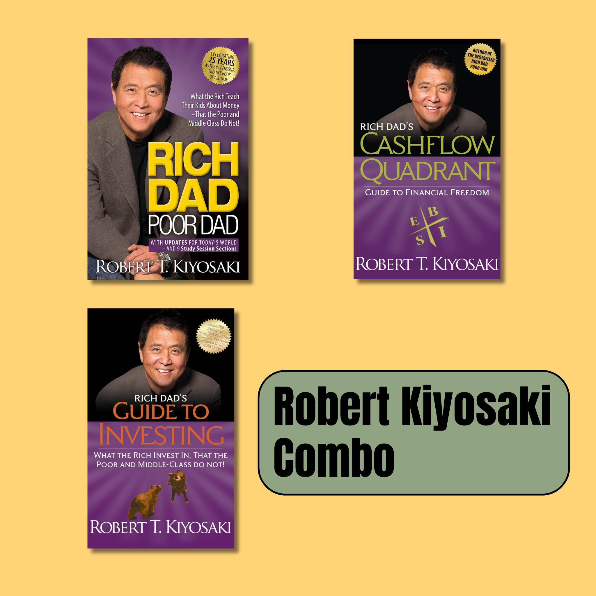 [Combo] 3 books : Robert Kiyosaki Combo (Paperback) - Gyaanstore