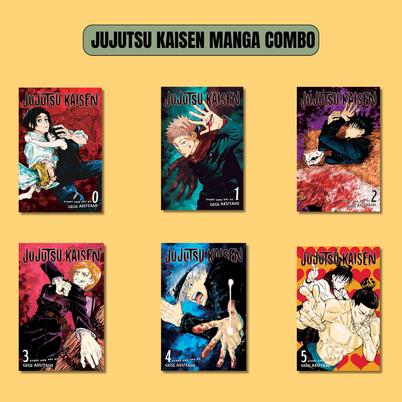 (Combo) Jujutsu Kaisen Manga : Vol 0-5 (Paperback) - Gyaanstore