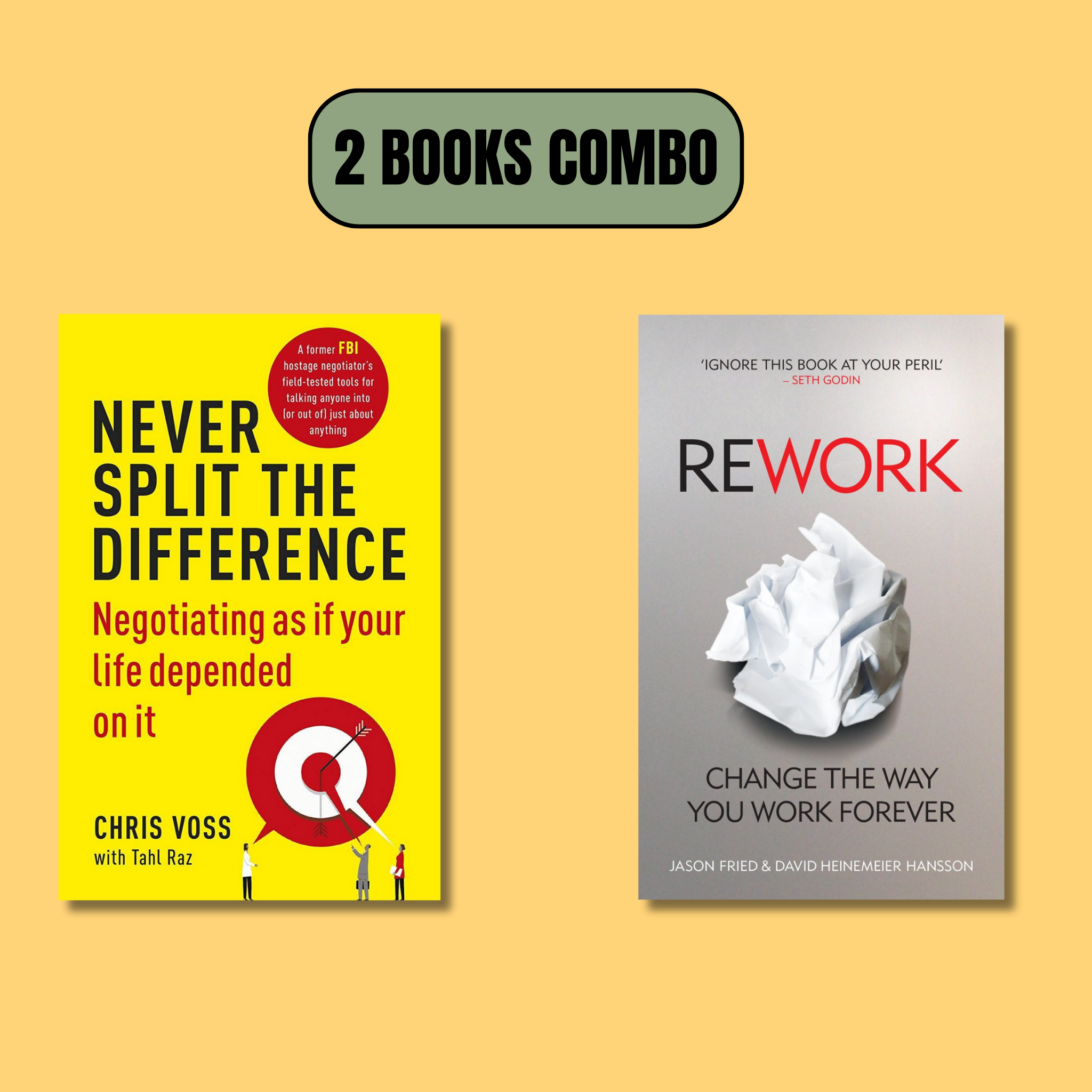 (Combo) Never Split The Difference—Rework (Paperwork) - Gyaanstore