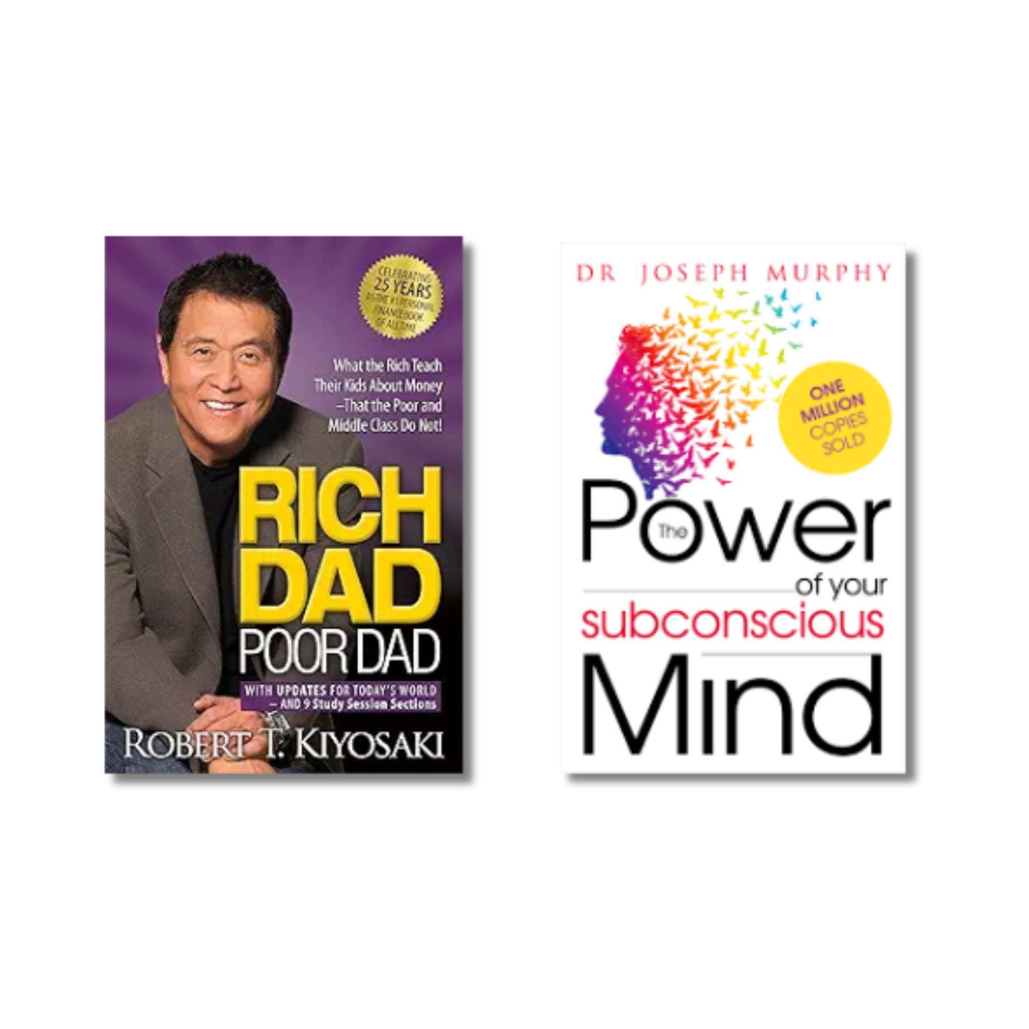 (Combo 2 Book) Rich Dad Poor Dad + The Power of Your Subconscious Mind ...