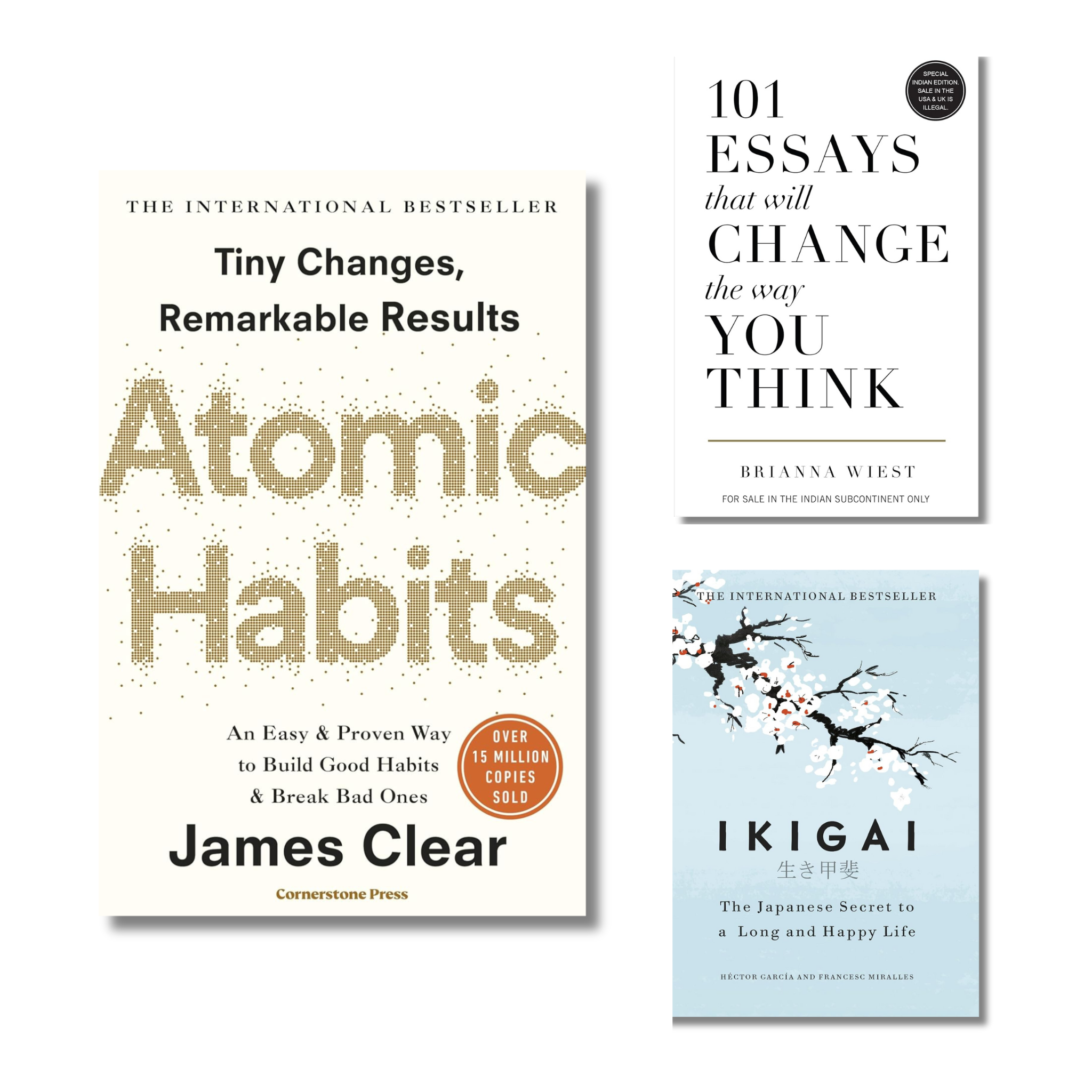 (Comco 3 Book) Atomic Habits, Ikigai and 101 essays that will change ...