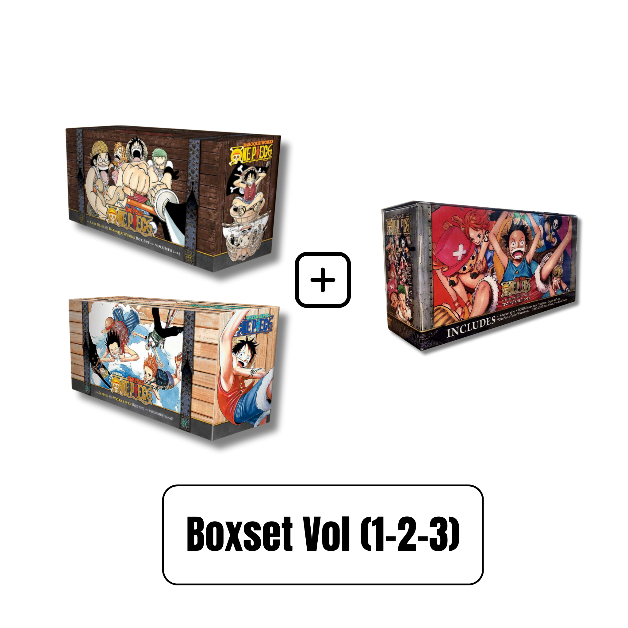 [Combo] One Piece Box Set Vol 1 and 2 and 3: Volumes (1-70) By Eiichiro ...