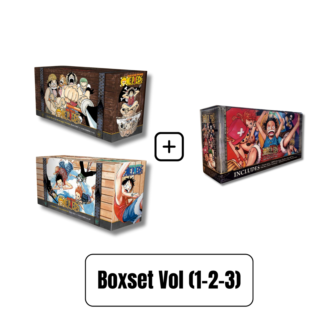 [Combo] One Piece Box Set Vol 1 and 2 and 3: Volumes (1-70) By Eiichiro ...