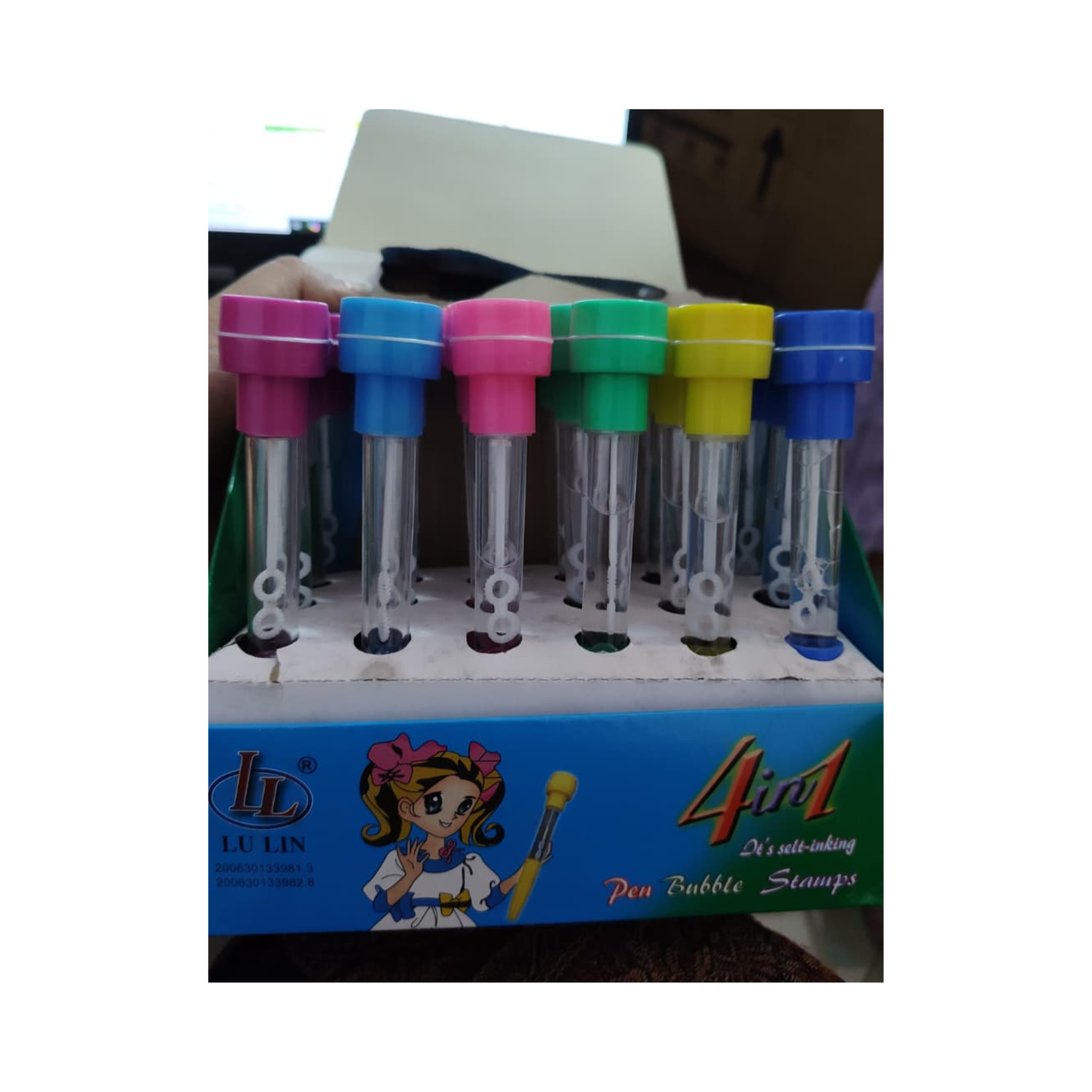 Emoji Stamp Pen Set – Cute Cartoon Stamp Pens for Kids (Assorted Colors ...